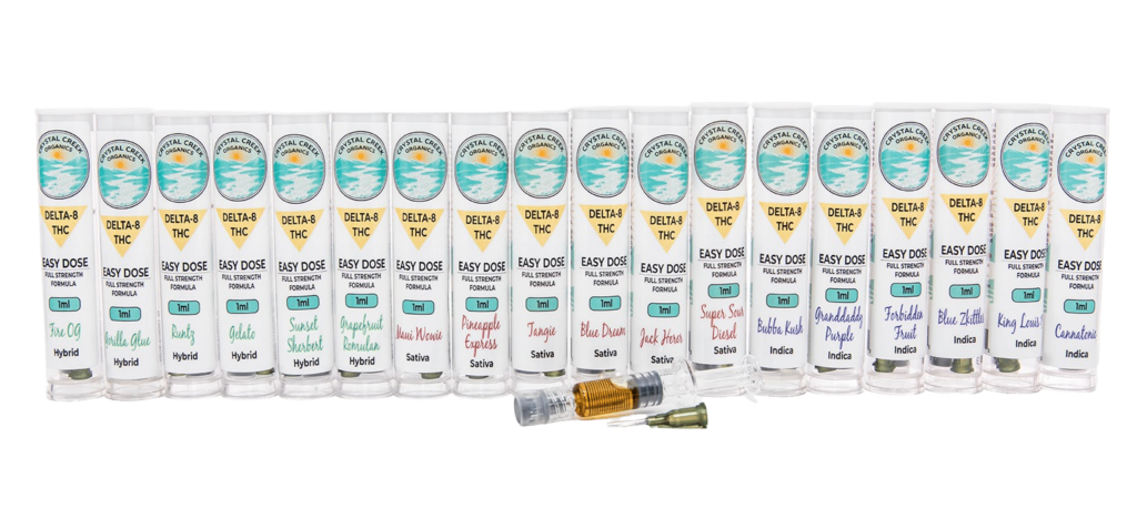 Delta-8 THC Distillate Syringe - Crystal Creek Organics